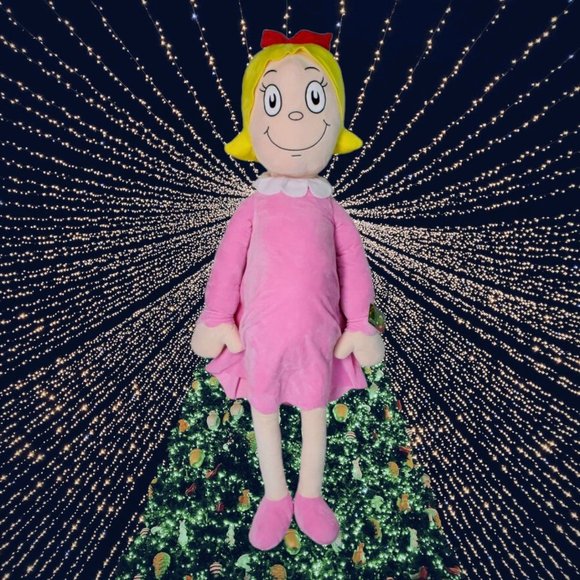 Dr. Seuss | Holiday | Cindy Lou Who 48 Inch Tall Jumbo Plush The Grinch ...